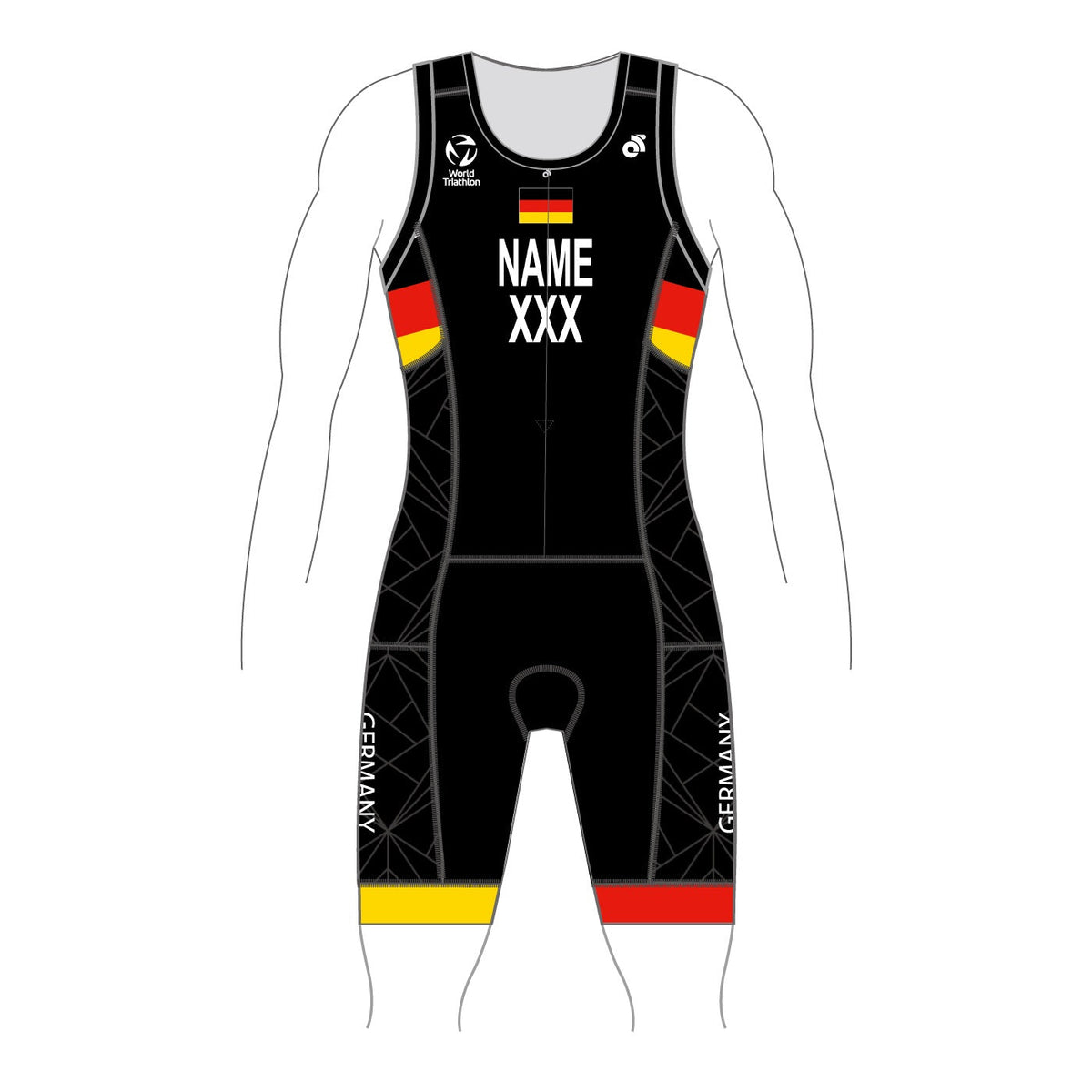 Germany Performance Tri Suit - Name & Country – World Triathlon Official Store Global
